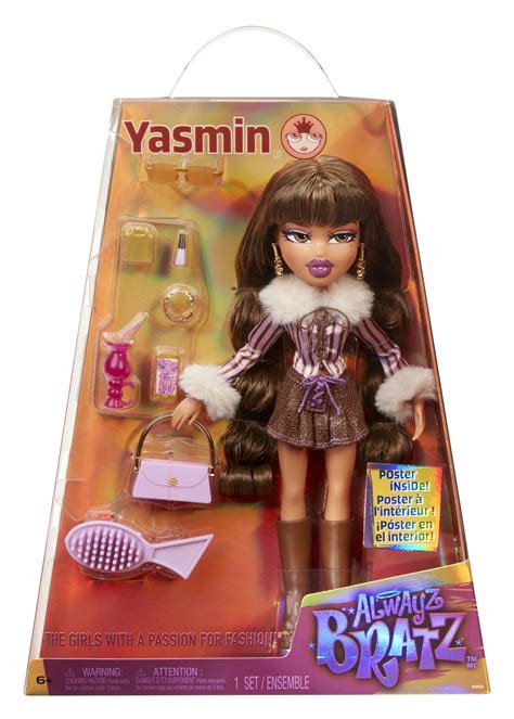 Bratz Alwayz Yasmin Fashion Doll With 10 Accessories And Poster Dolls