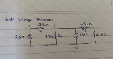 Solved Using Node Voltage Theorem And Find Out The Value Of