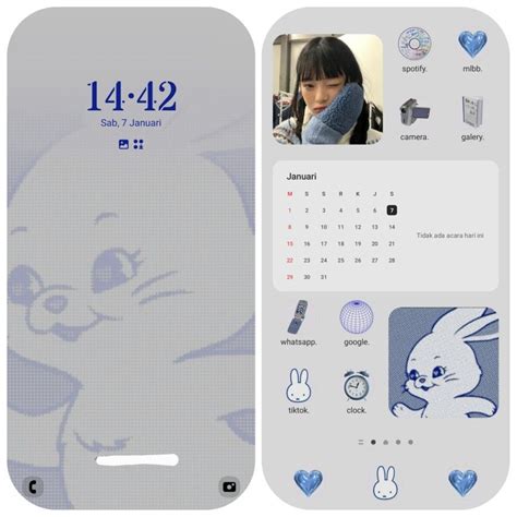Newjeans Wallpaper Lockscreen Homescreen Desain Ios Pola Kartu