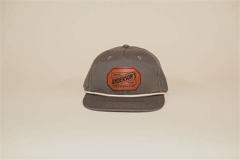 Leather Logo Patch Rope Hat Andersons General Store