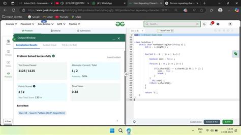 Gfg160 Gfg160 Geekstreak2025 Kiran Warkad