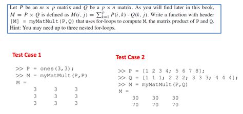 Solved Let P Be An M X P Matrix And Q Be A Pxn Matrix As