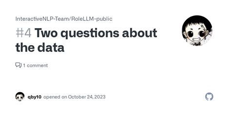 Two Questions About The Data Issue Interactivenlp Team Rolellm Public Github