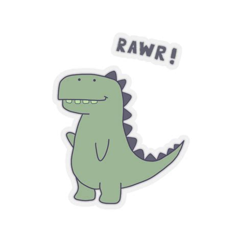 Dino Rawr Sticker Etsy