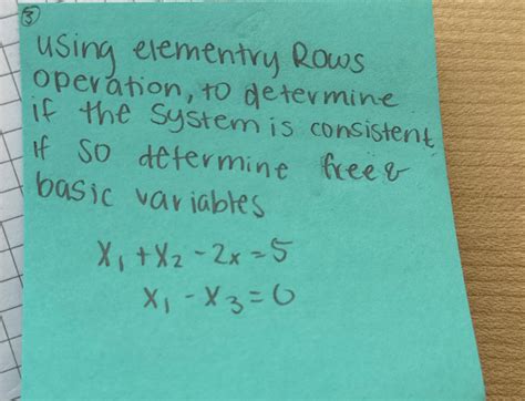 Solved 3 Using Elementry Rows Operation To Determine If Chegg Com