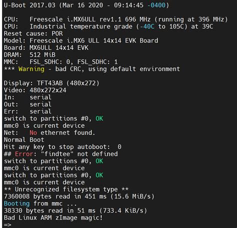 Imx6ullmini 使用sd卡烧录sdcardimg后无法正常启动linux，但是我用sd卡烧录裸机程序是没问题的