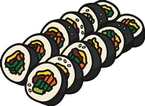 Sushi Roll Illustration 72980905 Vector Art At Vecteezy