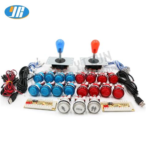 arcade jukeboxes and pinball 2 players diy arcade joystick kit pc game usb encoder controller led