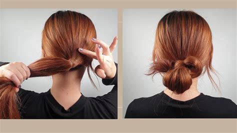 긴머리 간단하게 묶는방법 셀프올림머리 머리묶기 Updo Easyhairstyle Youtube
