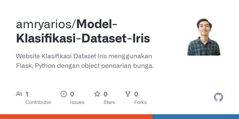 Github Amryariosmodel Klasifikasi Dataset Iris Website Klasifikasi Dataset Iris Menggunakan