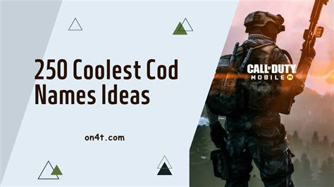250 Coolest Cod Names Ideas On4t