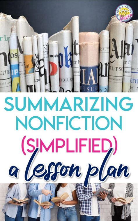 How To Summarize Nonfiction Texts A Lesson Plan Reading And Writing Haven