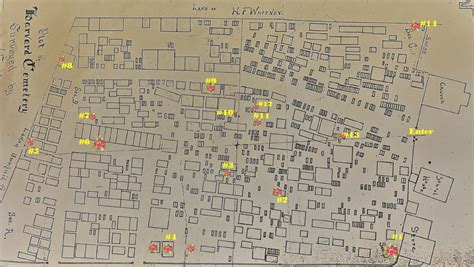 Center Cemetery Tour Map Harvard Historical Society