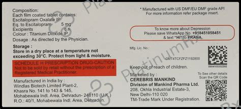 Ecitelo 5mg Tablet 10s Uses Side Effects Price Generic Platinumrx