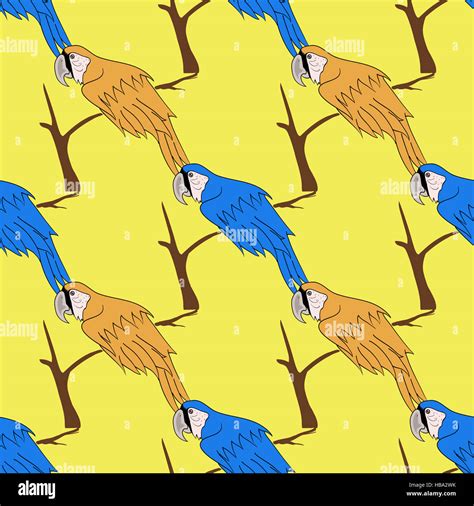 Seamless Bird Pattern Stock Photo Alamy