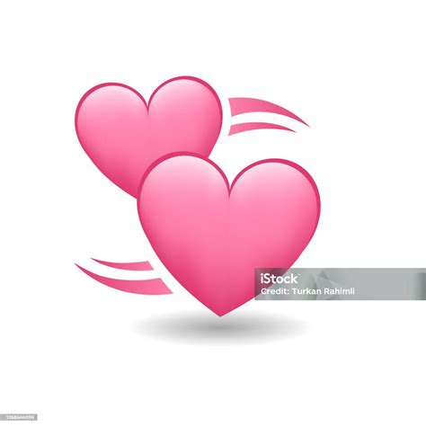 Pink Heart Emoji Vector Illustration Stock Illustration Download