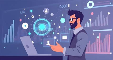 Ai Generated Business Leadership Illustration Featuring Ai Powered Data Driven Decision Making