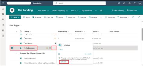 Page Scheduling In Sharepoint Online Doesnt Work Microsoft Qanda