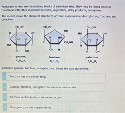 Monosaccharides Are The Building Blocks Of Carbohydrates They May Be Fou