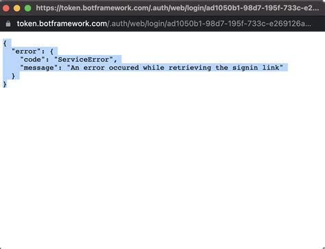 Microsoft Teams Token Botframework An Error Occured While