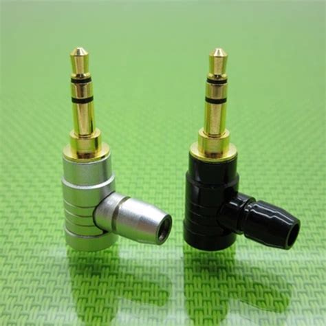 90 Degree Jack 35mm Stereo Headset Plug 3 Pole 3 Grandado