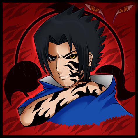 How To Draw Curse Mark Sasuke Step By Step Drawing Guide By Dawn