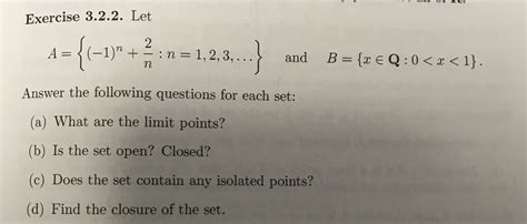 solved exercise 3 2 2 let a { 1 2 n 1 2 3 } and