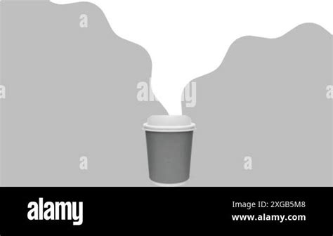 Captivating Animated Illustration For Trendy Coffee Drink Advertisement With A Unique Background