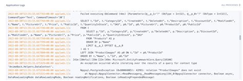 Npgsqlpostgresexception 0x80004005 42p01 Relation Productimages Does Not Exist