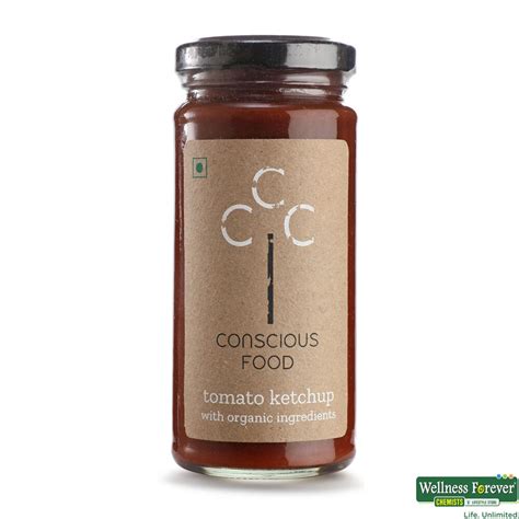 Buy Conscious Food Tomato Ketchup 250 G Online At Best Prices