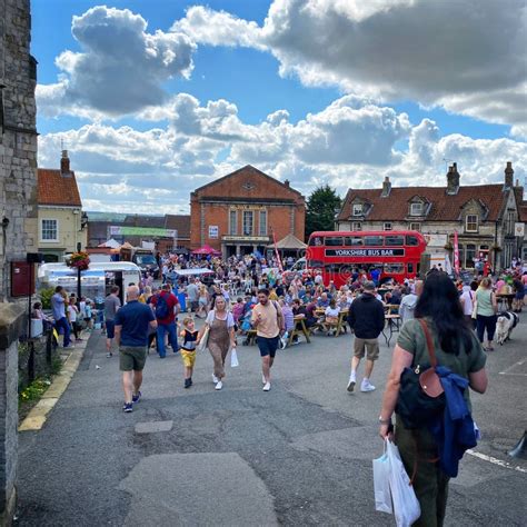 Street Scene Of Malton Food Festival Malton Saturday Aug 28 20