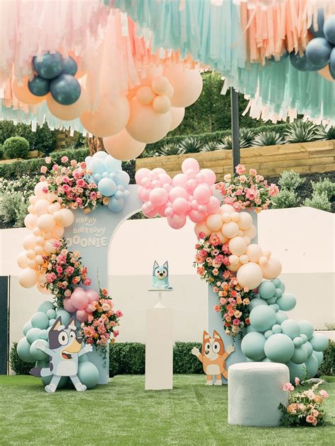 Bluey First Birthday Party Bluey Themed Party 100 Layer Cake
