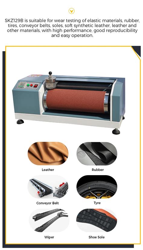 Universal Din Rubber Abrasion Friction Test Machine Rubber Abrasion