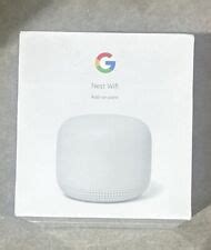 Used Google Nest WIFI AC Add On Point Range Extender Model H E White W Power UBB Threads