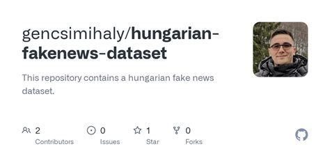 Github Gencsimihalyhungarian Fakenews Dataset This Repository