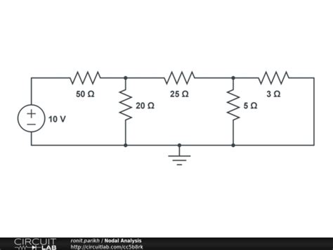 nodal analysis circuitlab