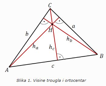 Visina Trougla I Ortocentar Zadaci Edukacija