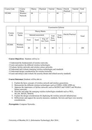 Wireless Networks Syllabus PDF