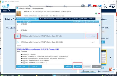 学习使用hal库进行stm32软件开发 安装stm32cubemx及stm32f4支持包 202243星期日天气晴cubemx Mcu Package Csdn博客