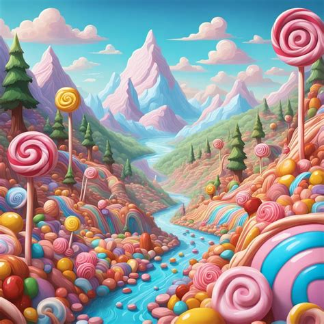 Candy Landscape Real Life Candyland Candy And Sweets Making A Fantastical World Like Adventure
