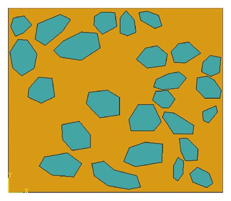 Simulation Model Of The Uniaxial Compression Test With Polygonal Pores