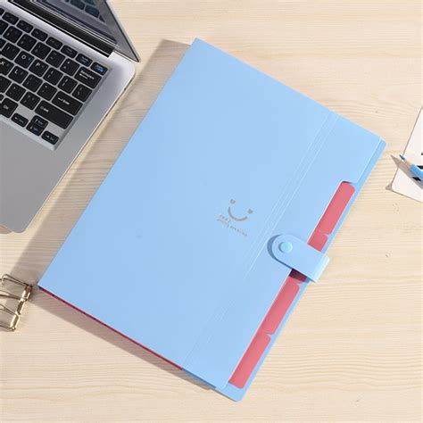 5 Pocket Expanding File Folder A4 Size Expandable Vicedeal