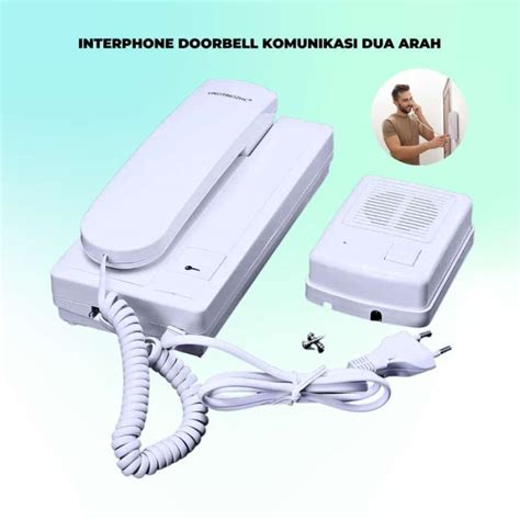 Promo Interphone Doorbell Speaker Bel Dan Telpon Komunikasi Antar Ruangan Diskon Di Seller