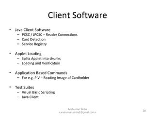 Technical Overview Of Java Card PPT