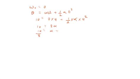 Solved A Turntable Rotates Through 10 Radians In 4 Seconds The Turntable Experiences Uniform