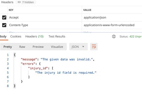 Php How To See Validation Messages To Api In Laravel Stack Overflow