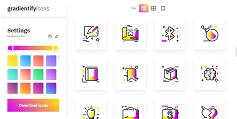 Gradientify Svg Icons A Free Svg Icon Pack For Gradient And Color Lovers Colorfull Icons