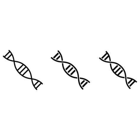 Premium Vector Dna Icon Vector