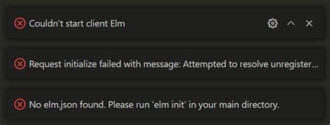 Language Server Fails To Start With Error Unregistered Dependency Token · Issue 234 · Elm