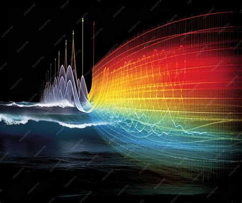 The Behavior Of Waves In The Electromagnetic Premium Ai Generated Image